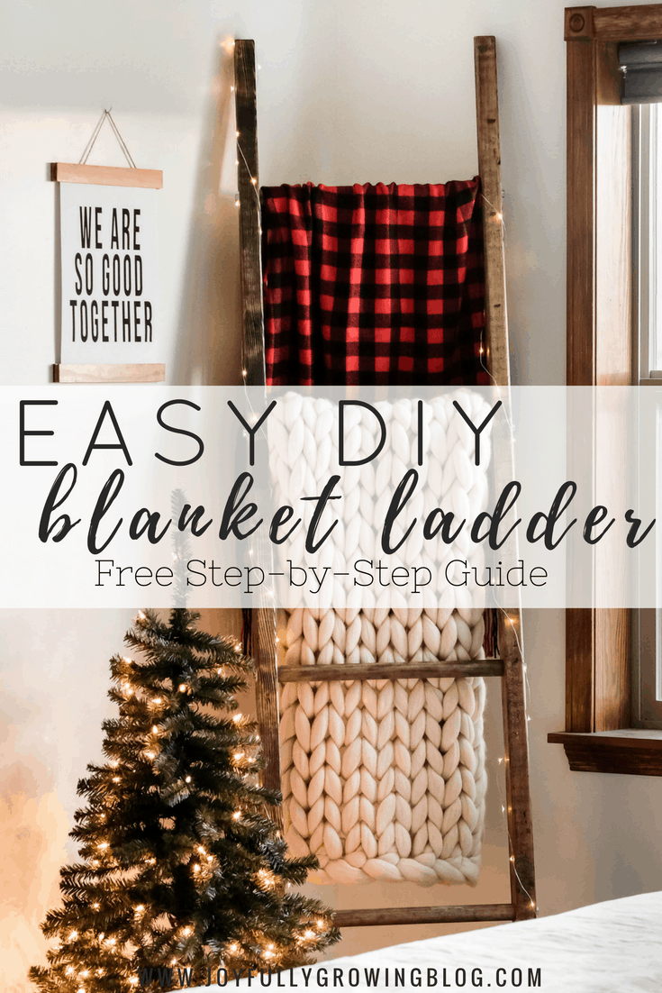 Easy DIY Blanket Ladder Plans | Easy Step-By-Step Guide | Under $15!
