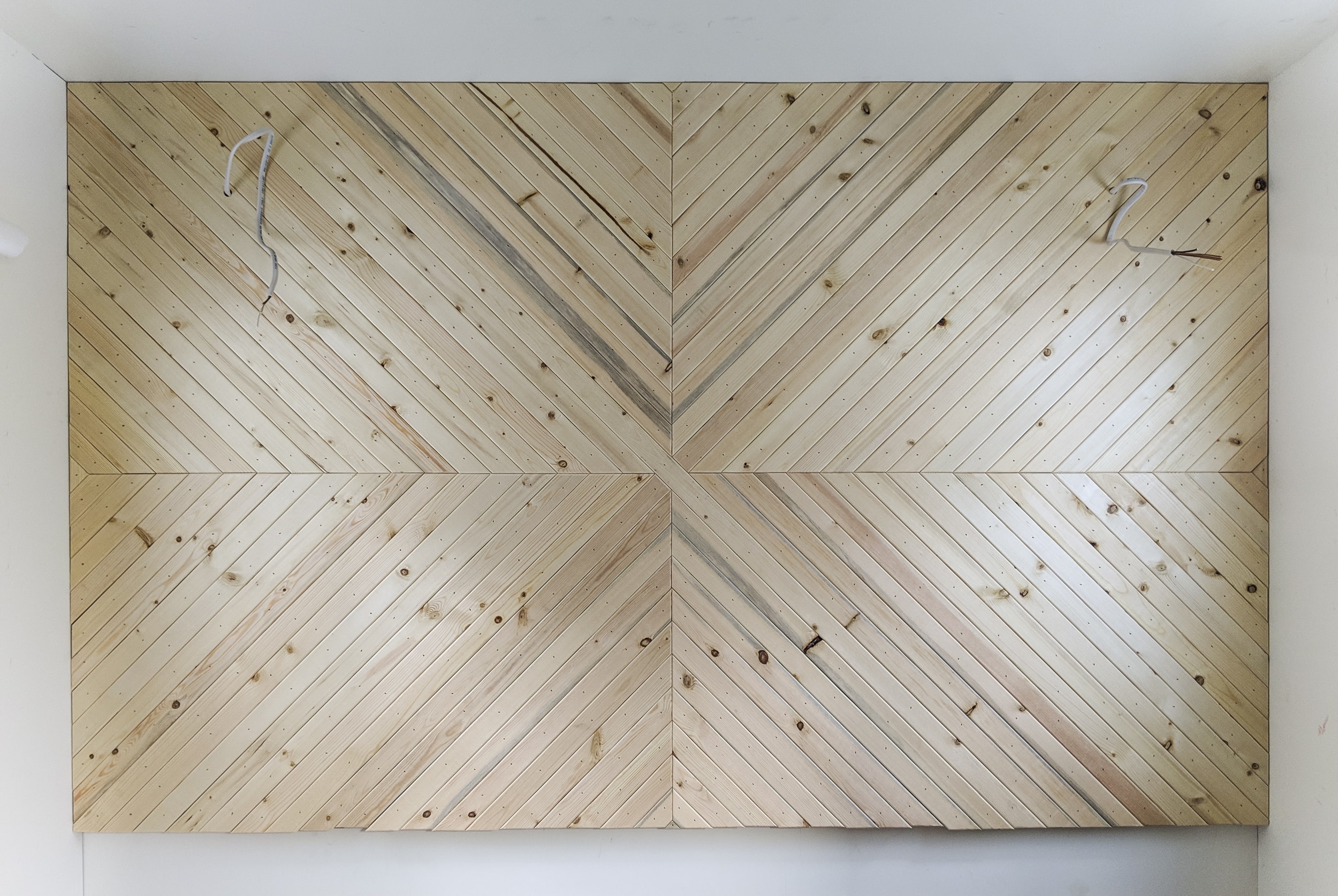 DIY Geometric Wood Accent Wall Tutorial