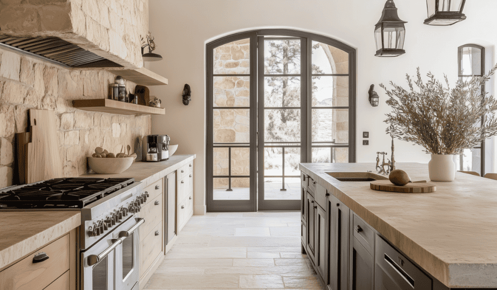 10 Design Elements Of Modern French Country Kitchens